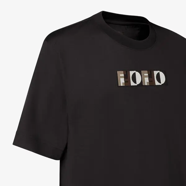 Fendi Logo Printed Crewneck T-shirt