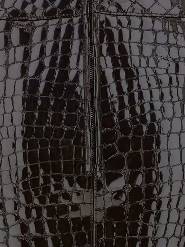 TOM FORD Embossed Leather Mini Skirt