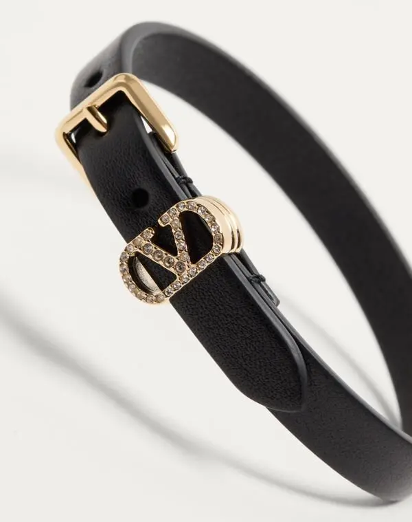 Valentino Garavani Vlogo Embellished Bracelet
