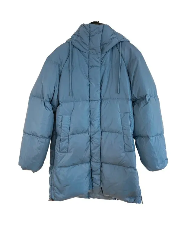 Max Mara Long-sleeved Hooded Cotton Garment