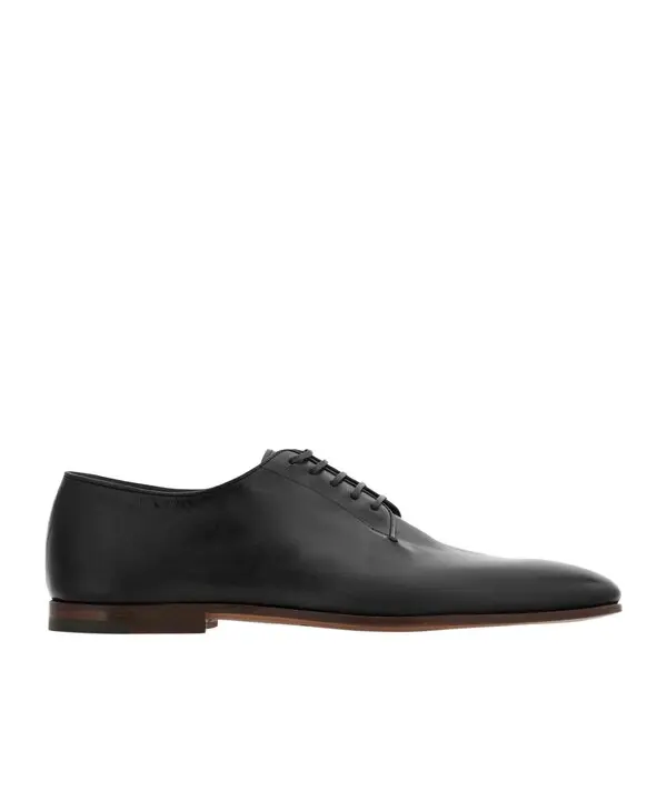 FERRAGAMO Tramezza Derby Shoe - Black