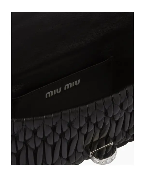 Miu Miu Crystal Nappa Leather Mini-bag