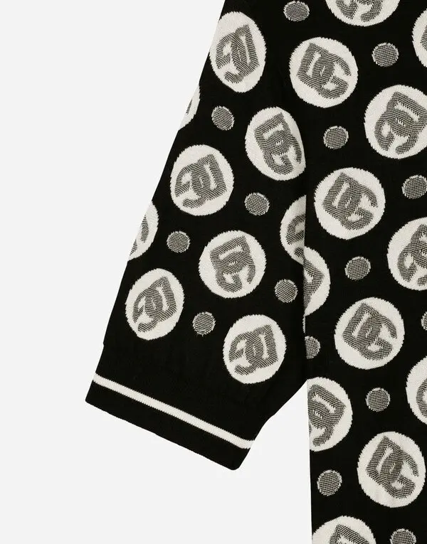 Dolce & Gabbana Logo-print Silk Polo Shirt