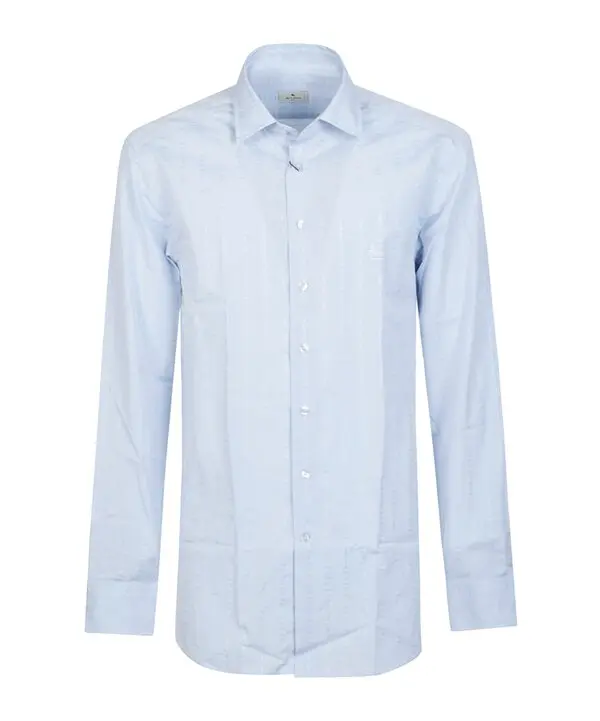 Etro Striped Cotton Shirt - Blue
