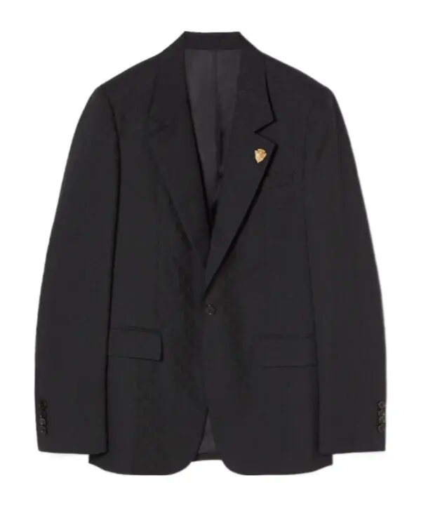 Gucci Single-breasted Gg Jacket