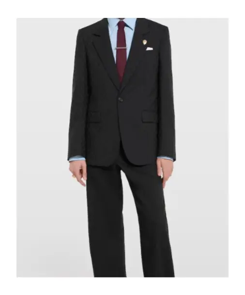 Gucci Single-breasted Gg Jacket