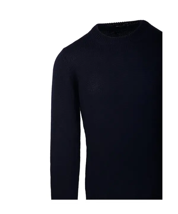 ROBERTO COLLINA Round Neck Sweater - Black
