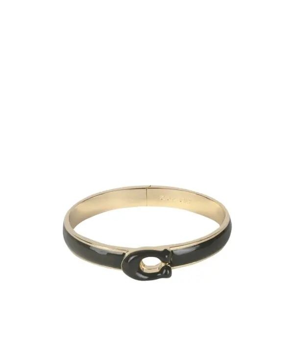 COACH Logo Enamel Hinged Bracelet - Yellow