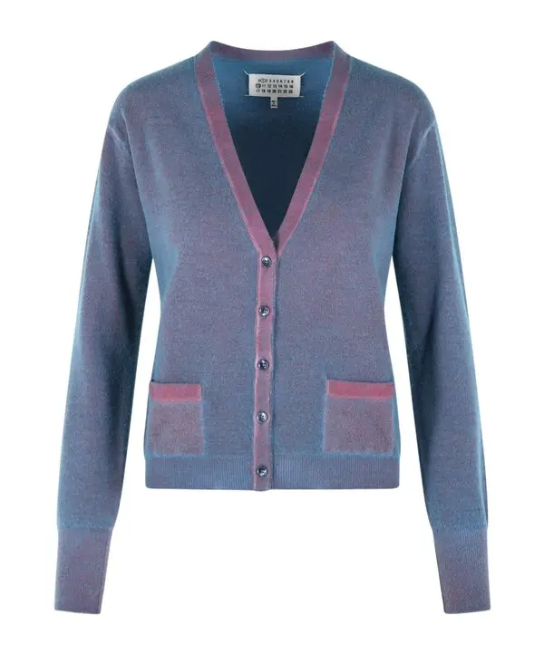 MAISON MARGIELA V-neck Knit Sweater With Patch Pockets