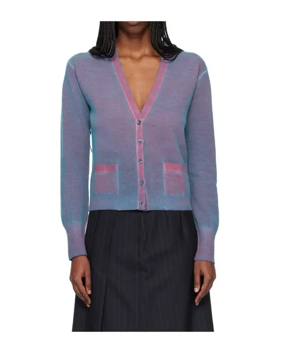 MAISON MARGIELA V-neck Knit Sweater With Patch Pockets