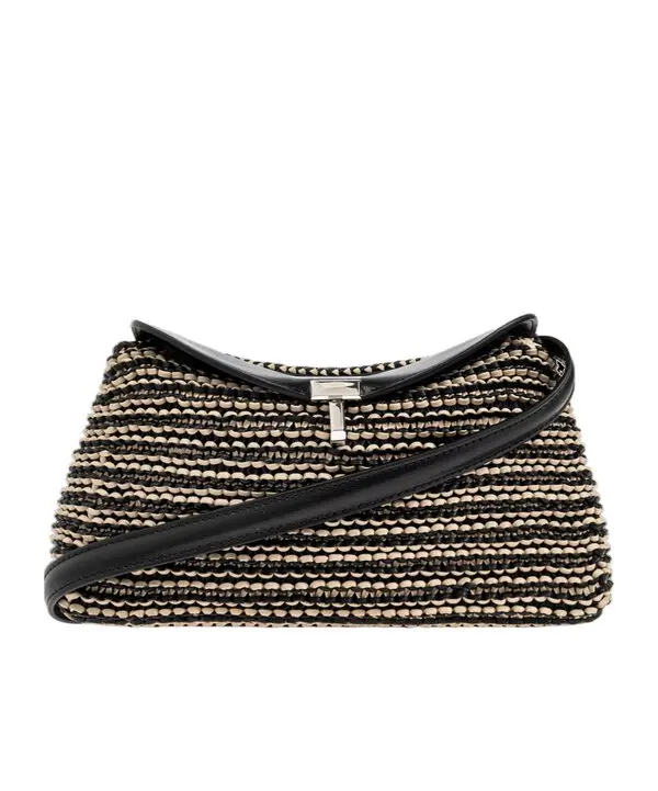 TOTEME T-lock Woven Shoulder Bag