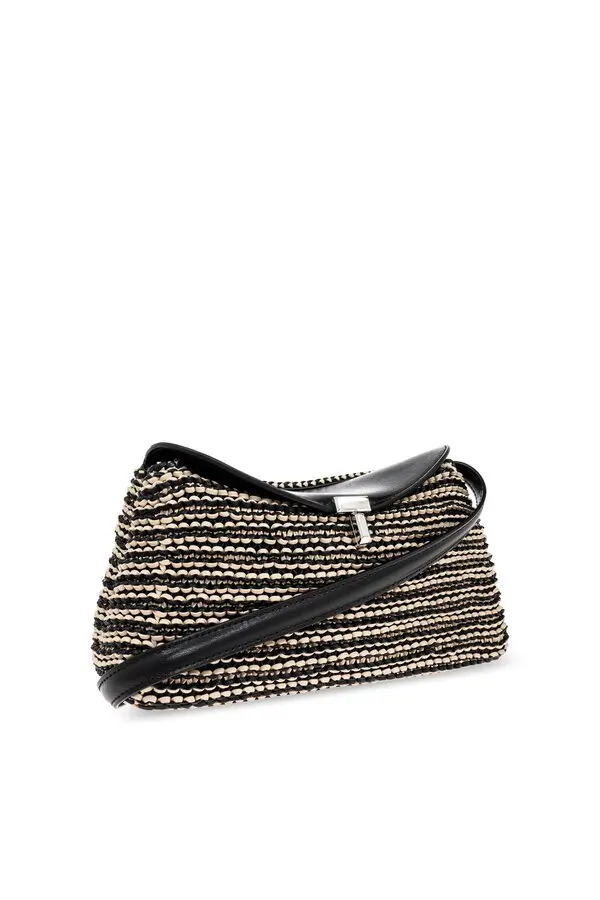 TOTEME T-lock Woven Shoulder Bag