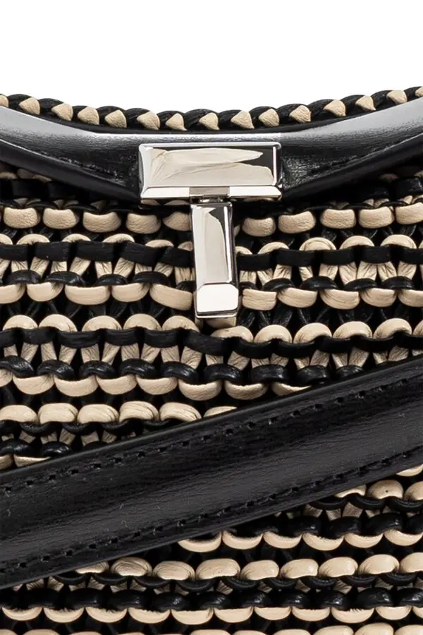 TOTEME T-lock Woven Shoulder Bag
