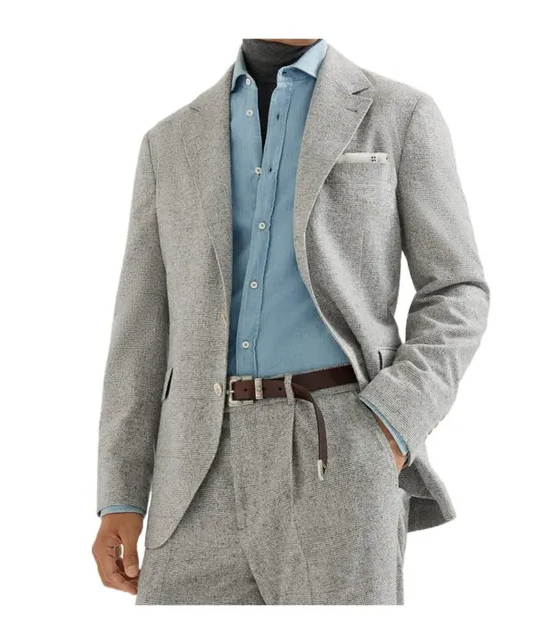 Brunello Cucinelli Three-button Blazer - Gray