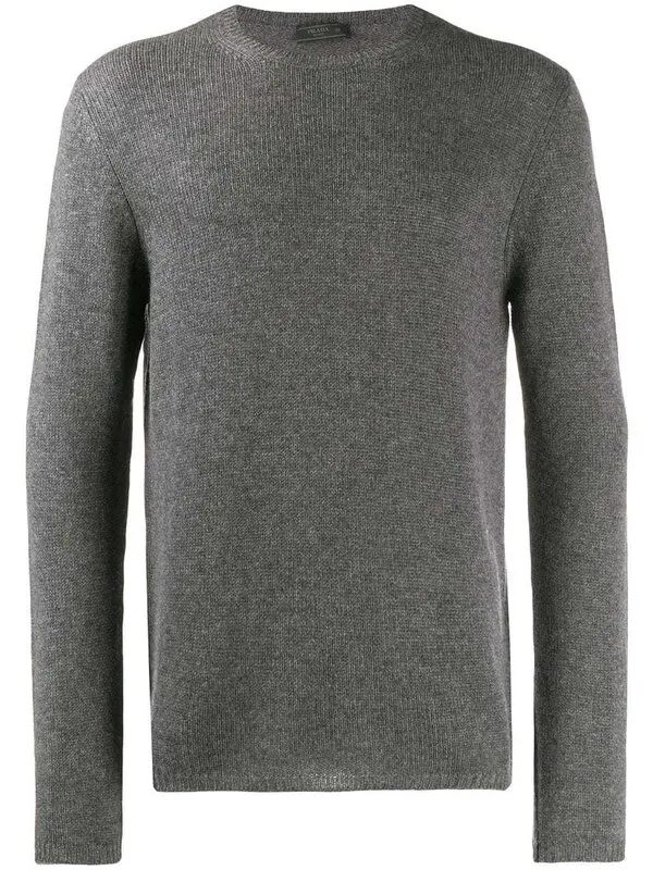 Prada Cashmere Crew Neck Sweater - Slate Grey