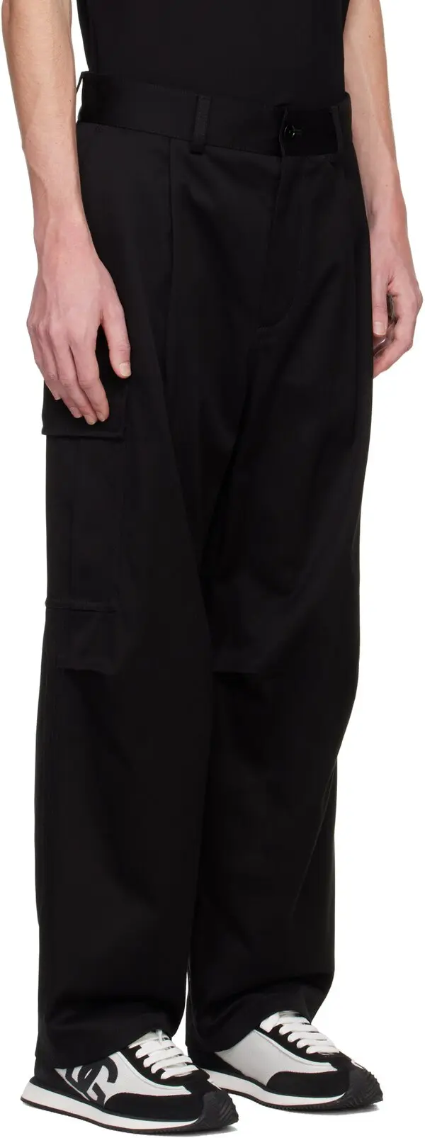 Dolce & Gabbana Logo Embroidered Straight Leg Cargo Pants
