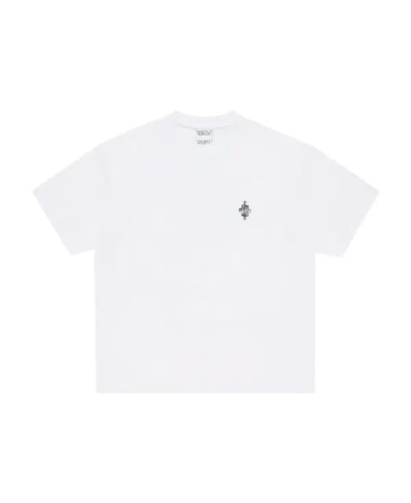 MARCELO BURLON COUNTY OF MILAN Crewneck Short-sleeved T-shirt - White