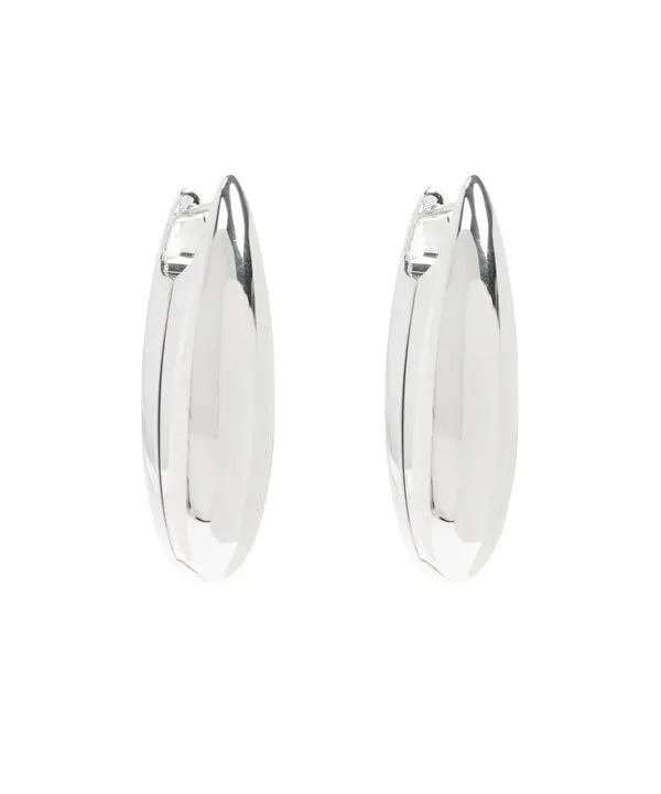 Bottega Veneta Large Ellipse Hoop Earrings