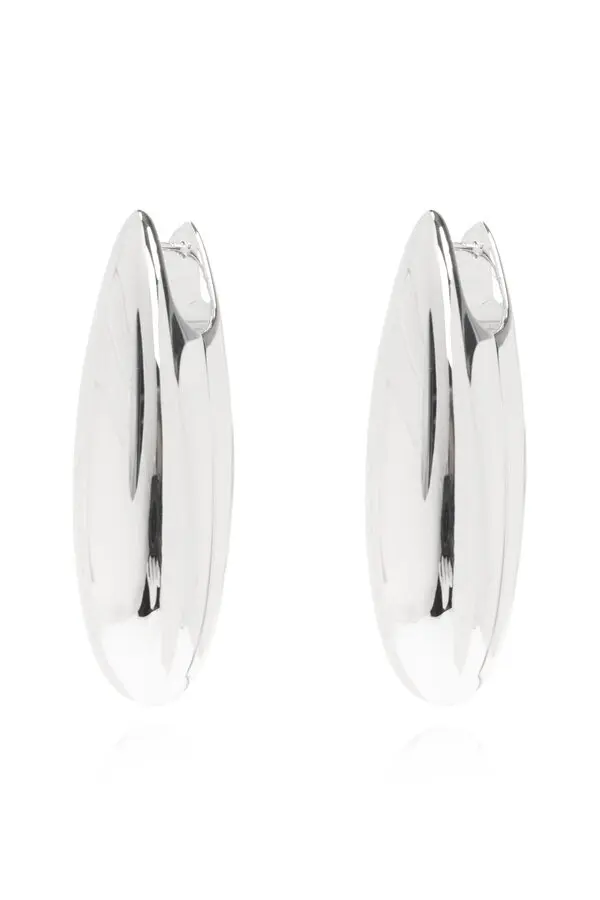 Bottega Veneta Large Ellipse Hoop Earrings