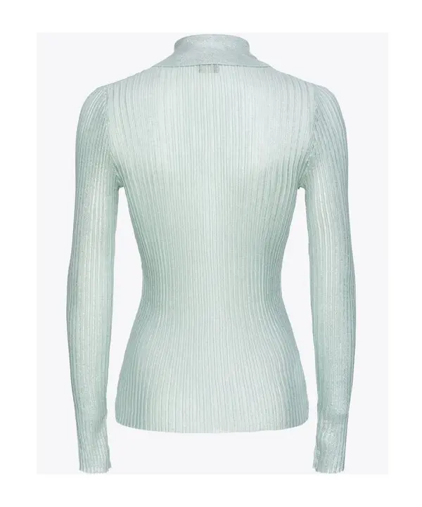 Pinko Rib-knit Sweater With Front Buttons
