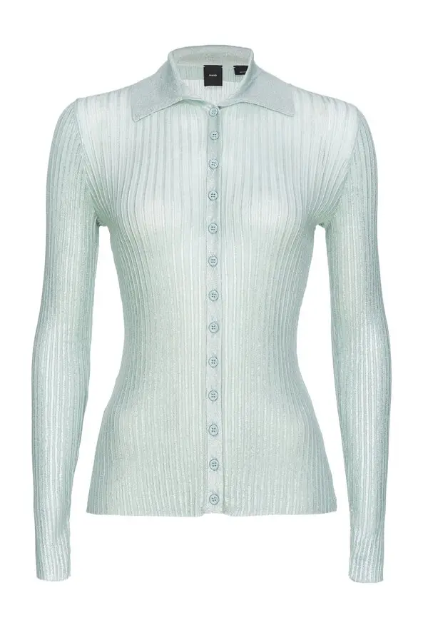 Pinko Rib-knit Sweater With Front Buttons - No
