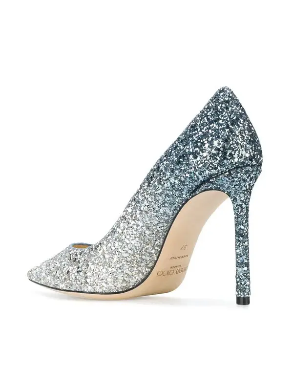 JIMMY CHOO Romy Glitter High Heels - Multicolor
