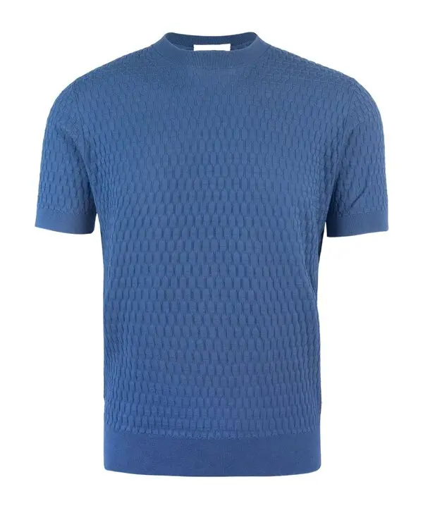 PAOLO PECORA Short Sleeve Knit Sweater