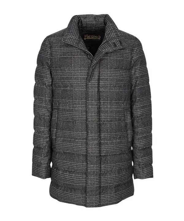 Herno Long-sleeved Down Jacket With Stand Collar