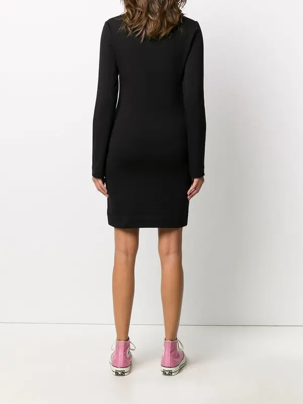 Moschino Embellished Logo Detail Dress