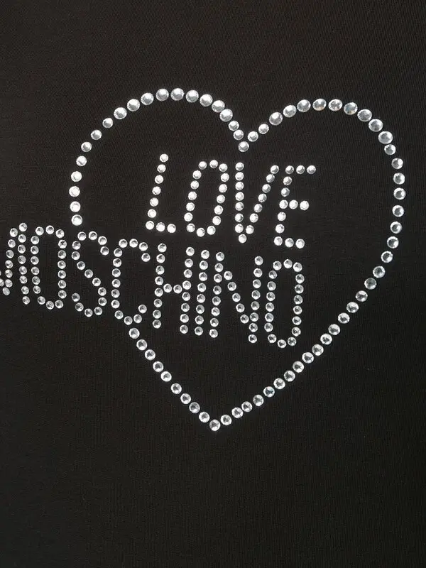 Moschino Embellished Logo Detail Dress