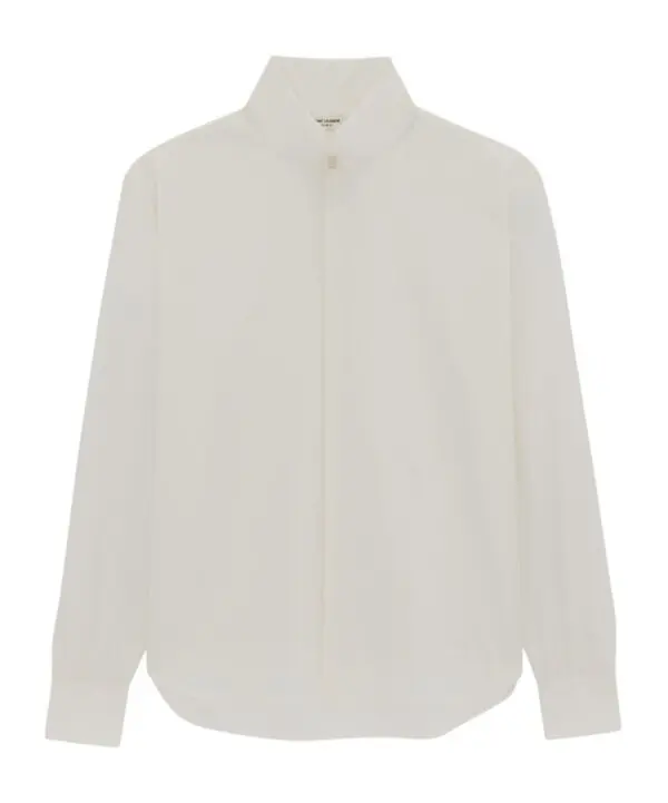 Saint Laurent Button Detailed Long-sleeved Shirt - No