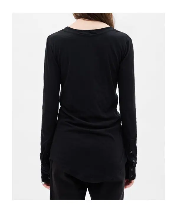 ANN DEMEULEMEESTER Vero Button-front Long-sleeve T-shirt
