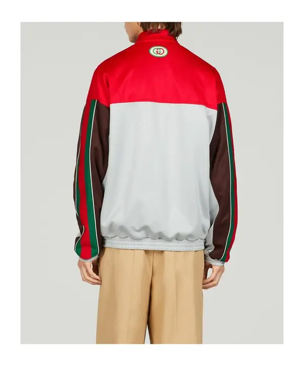 Gucci Web Striped Detail Zipped Sweatshirt - No