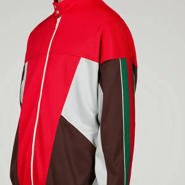 Gucci Web Striped Detail Zipped Sweatshirt