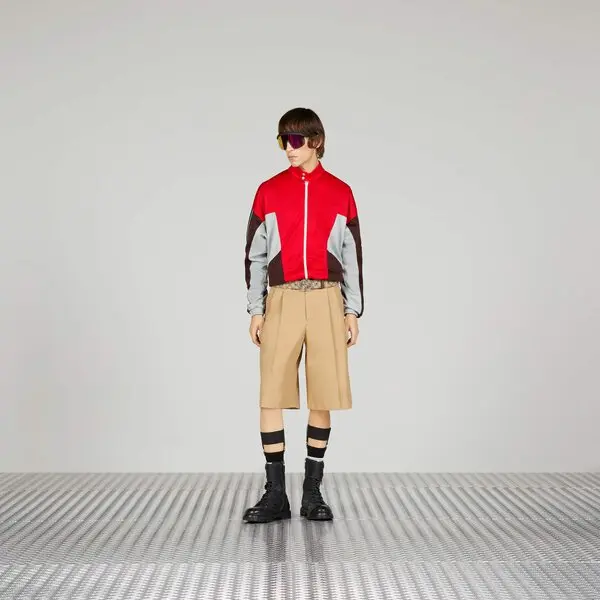 Gucci Web Striped Detail Zipped Sweatshirt