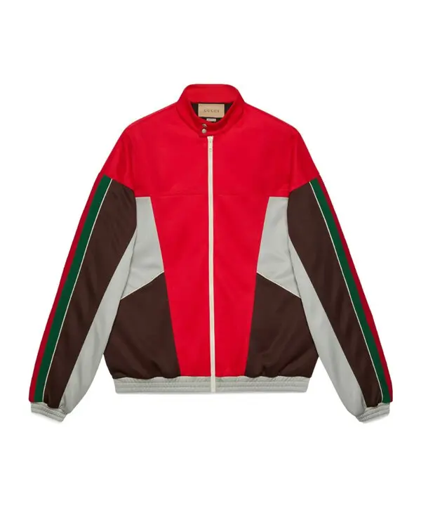 Gucci Web Striped Detail Zipped Sweatshirt
