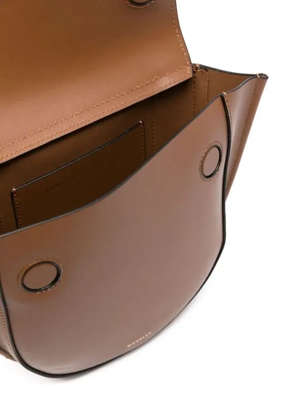 WANDLER Hortensia Mini Top Handle Bag - Brown