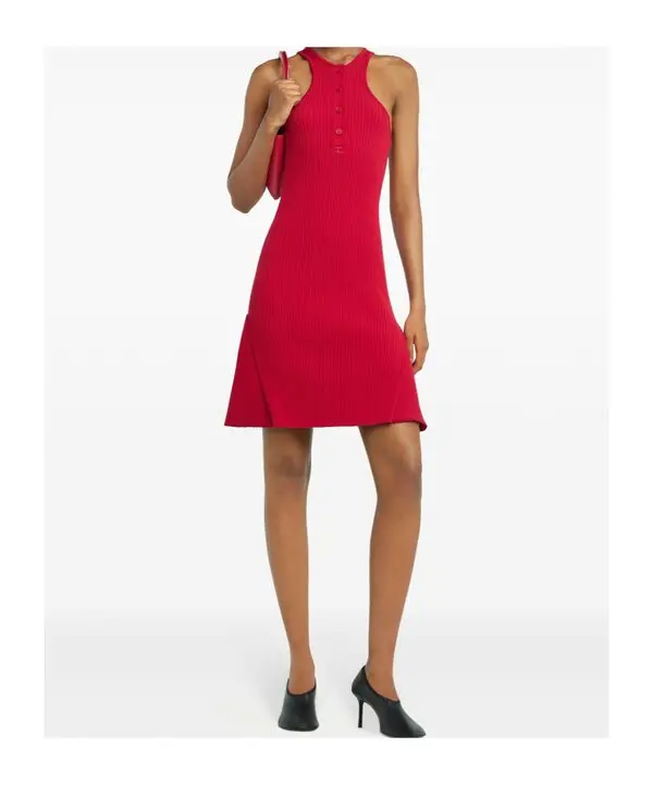 COURREGES Scuba Racerback Mini Dress