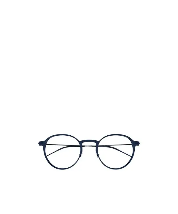 Montblanc Eyewear Round Frame Glasses - Blue