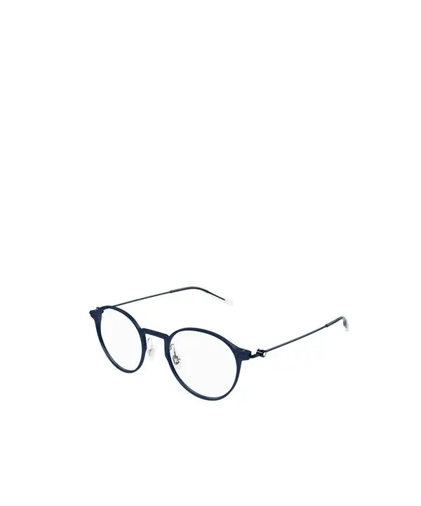 Montblanc Eyewear Round Frame Glasses - Blue