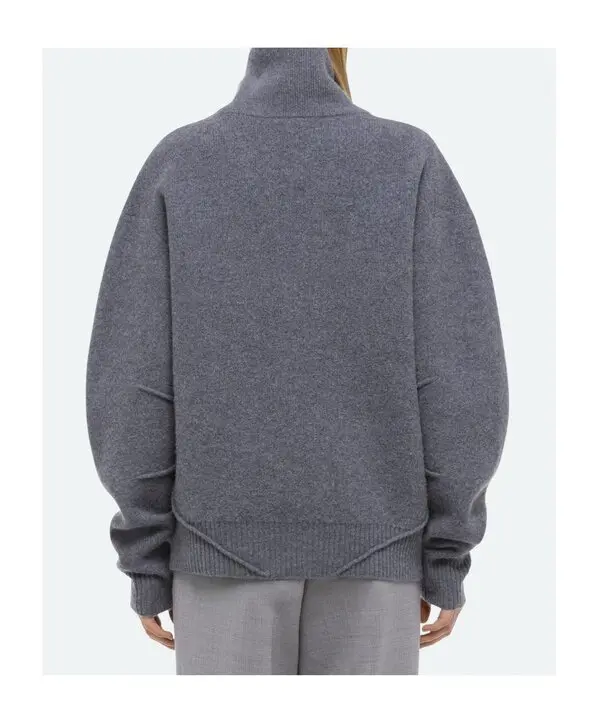 Helmut Lang Long Sleeve Zipped Jumper - Medium Gray