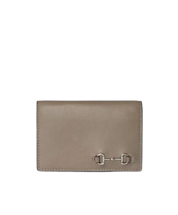 Gucci Long Card Case With Horsebit - Beige