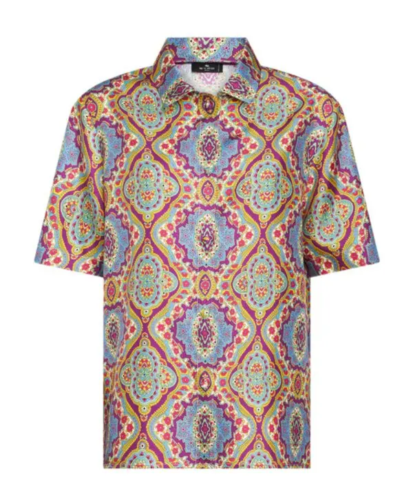 Etro Short-sleeved Printed Shirt
