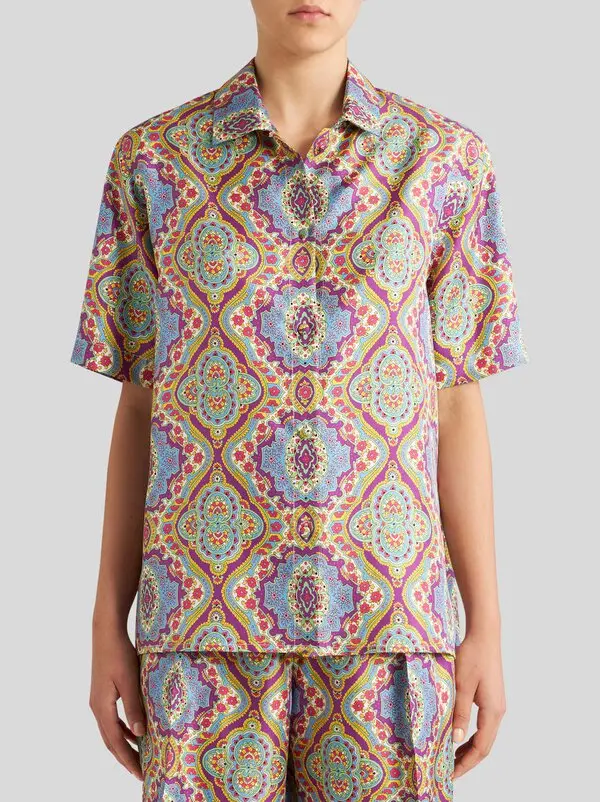 Etro Short-sleeved Printed Shirt
