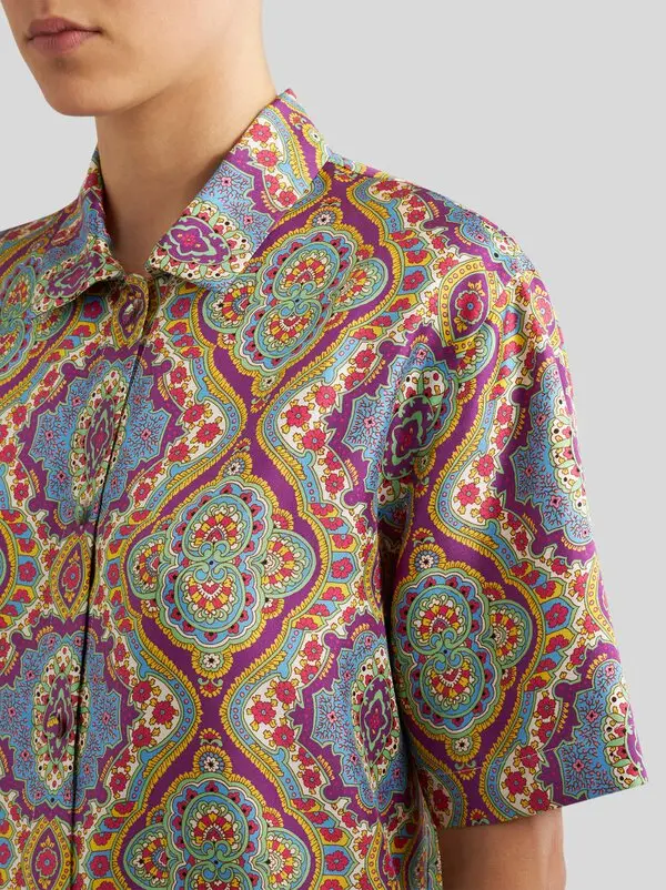 Etro Short-sleeved Printed Shirt