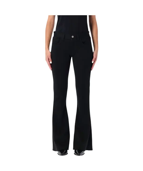 Junya Watanabe Low Waist Flare Pants - Black