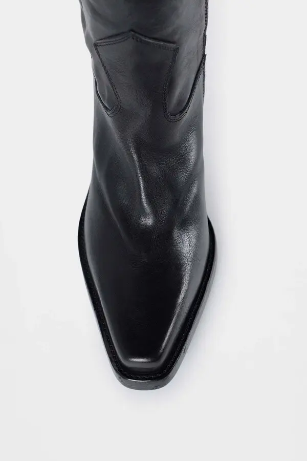 ANN DEMEULEMEESTER Lidar Calf-leather Cowboy Boots