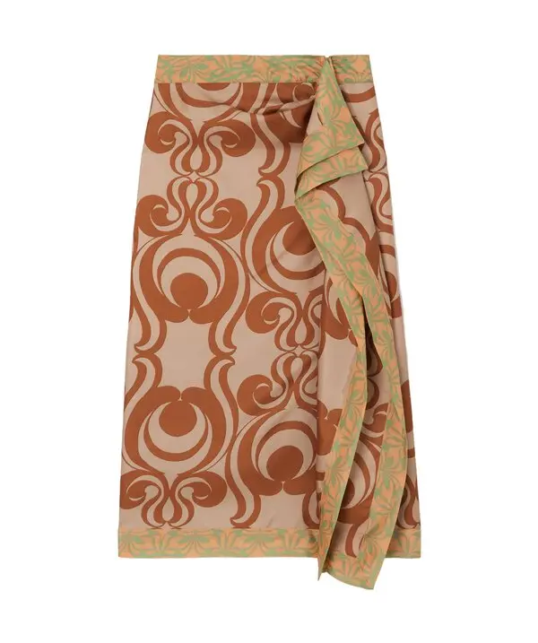 Dries Van Noten Printed Mid-length Skirt
