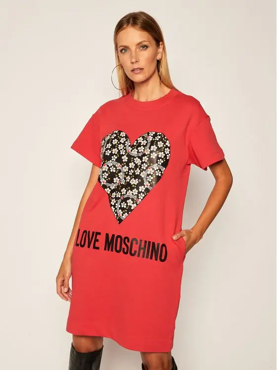 moschino t shirt dress women Moschino Coca Cola T-shirt Dress