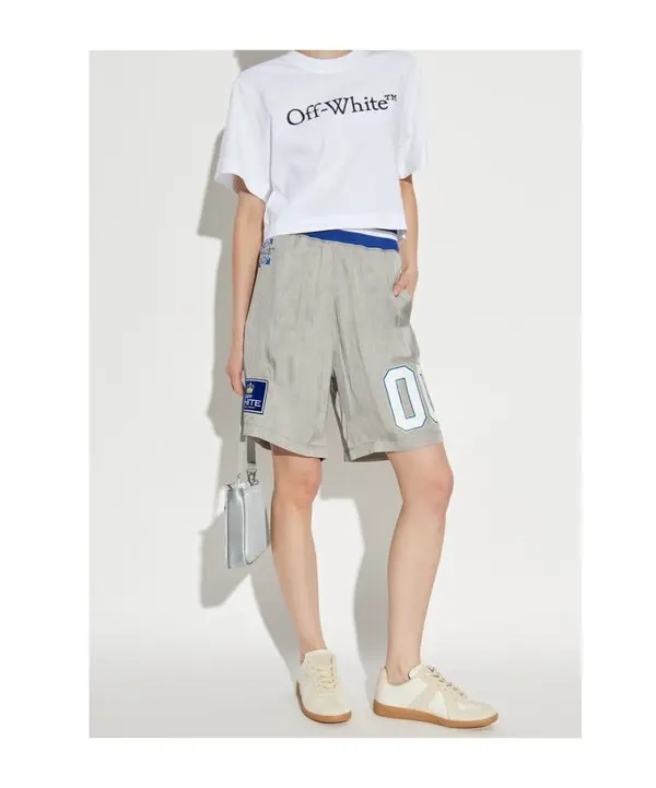 Off-White 00" Logo Patch Basketball Shorts